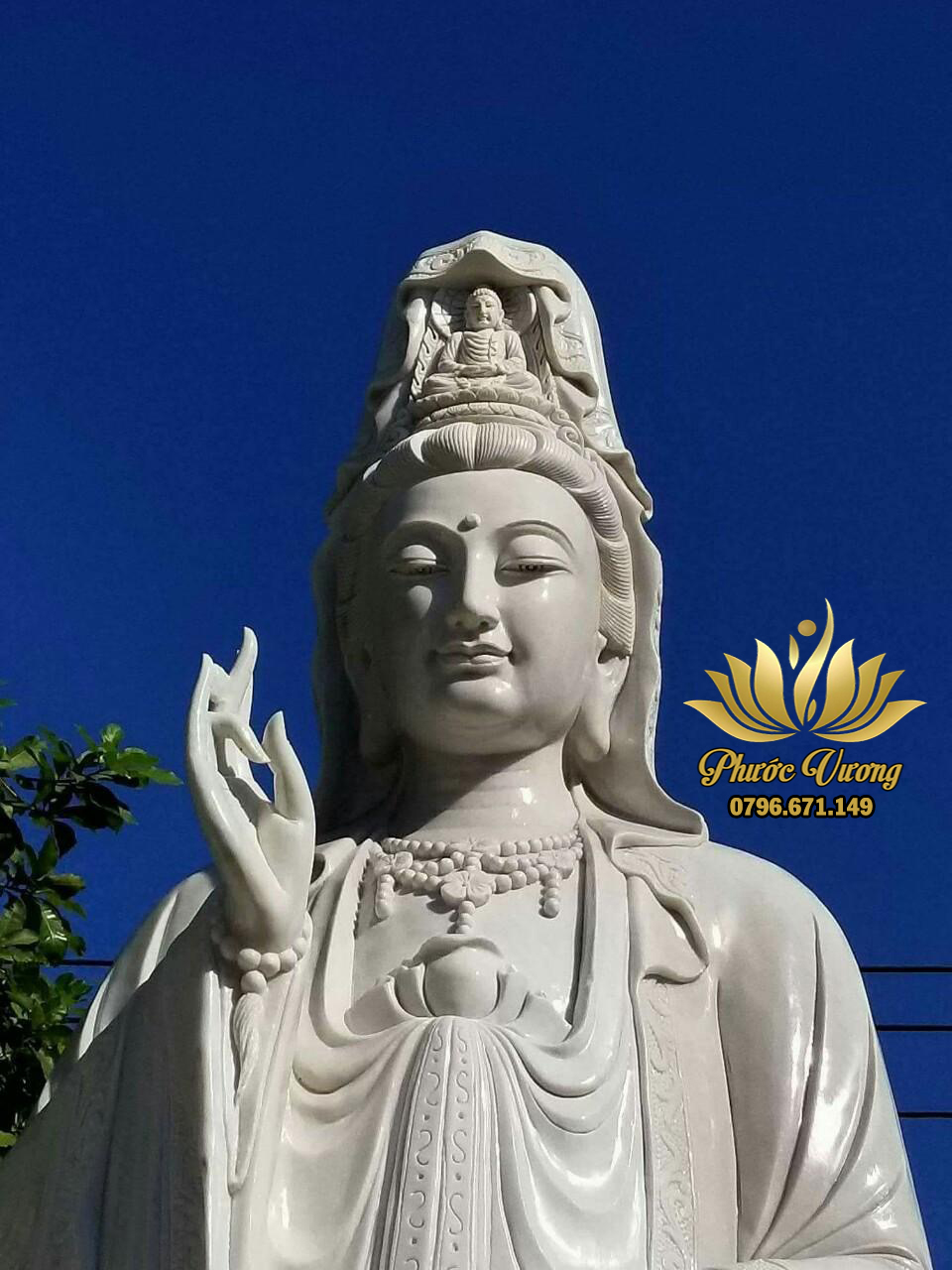 Quan Âm Bồ Tát Bằng Đá Đẹp - Đá Mỹ Nghệ Non Nước Đà Nẵng